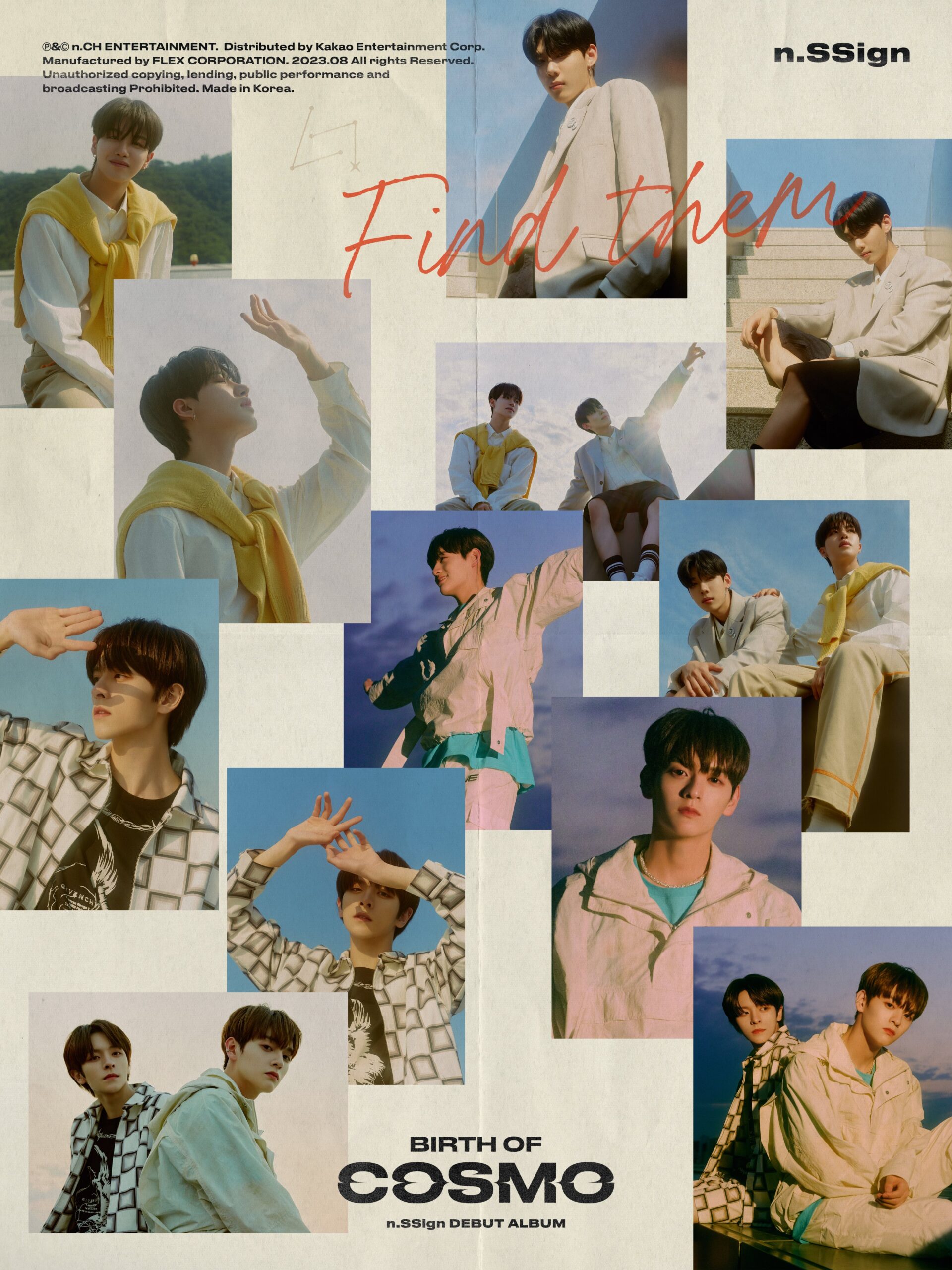 《n.SSign DEBUT ALBUM : ‘BIRTH OF COSMO’》 CONCEPT PHOTO C – Find them – n.SSign Official Site